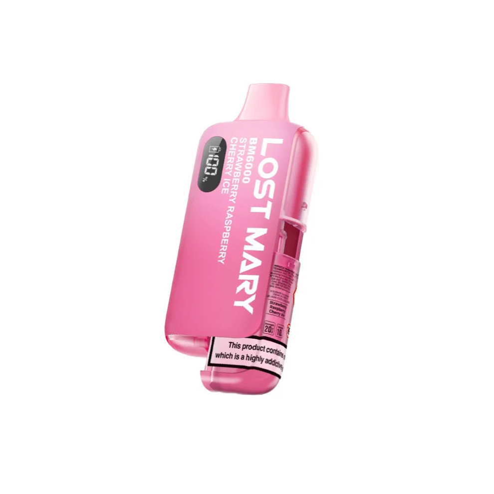 Lost Mary BM6000 Refillable Pod Kit - Strawberry Raspberry Cherry Ice – Direct Vape